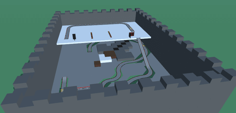 Castle run - Custom PolyTrack Racing Track